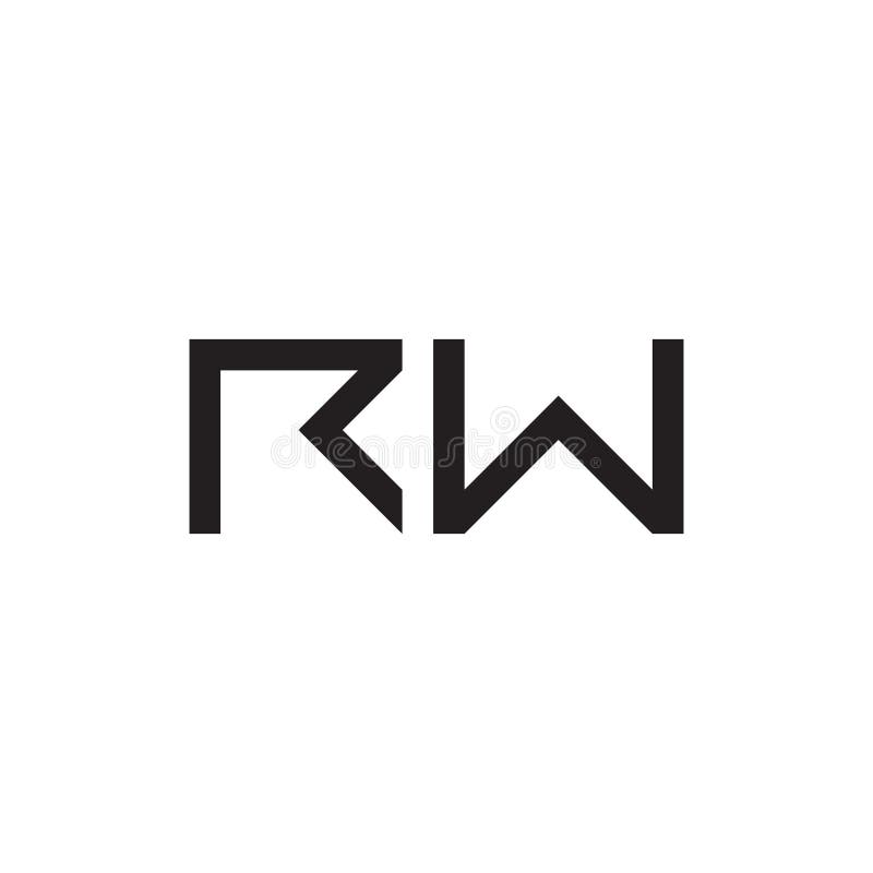 Rw Letter Logo Stock Illustrations – 930 Rw Letter Logo Stock ...