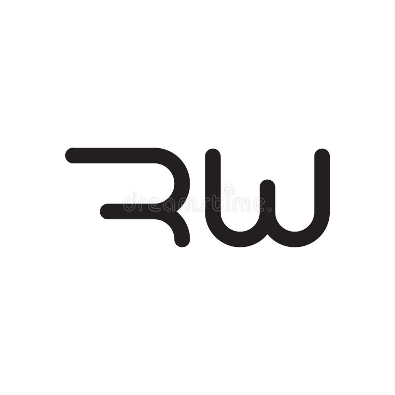 Rw Letter Logo Stock Illustrations – 930 Rw Letter Logo Stock ...