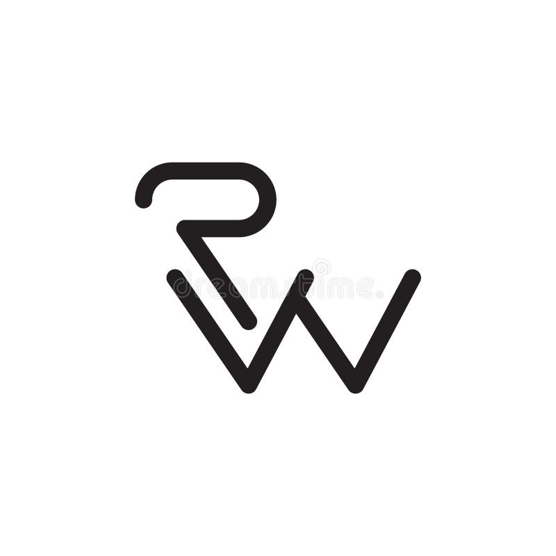 Rw Letter Logo Stock Illustrations – 856 Rw Letter Logo Stock ...