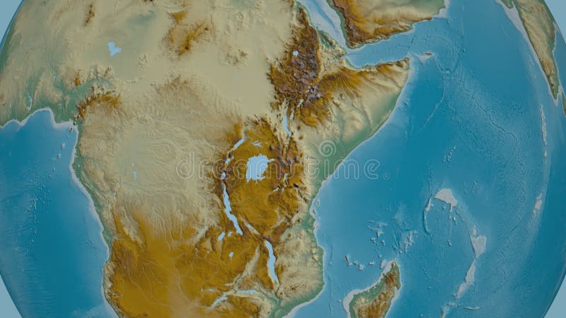 Rwanda channeled. Relief stock video. Video of country - 248783905