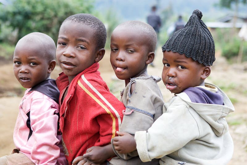 Rwanda children editorial stock image. Image of belongings - 19968144