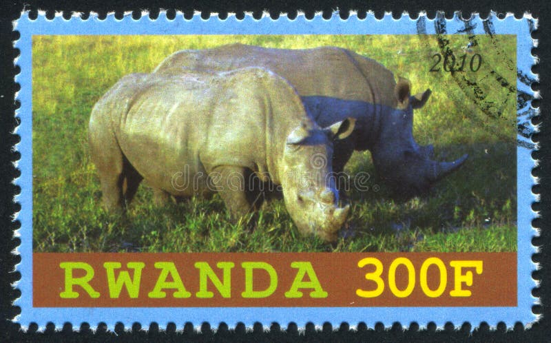 Rhinoceros stock image. Image of postage, body, ancient - 315258575