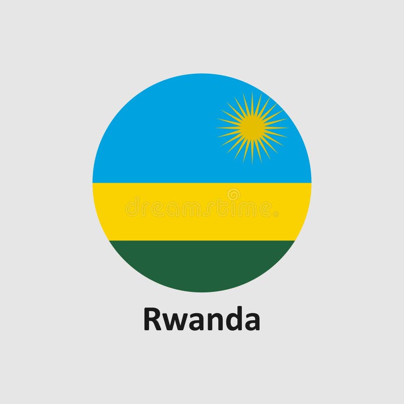 Rwanda Flag Design Vector Illustration Stock Illustration ...