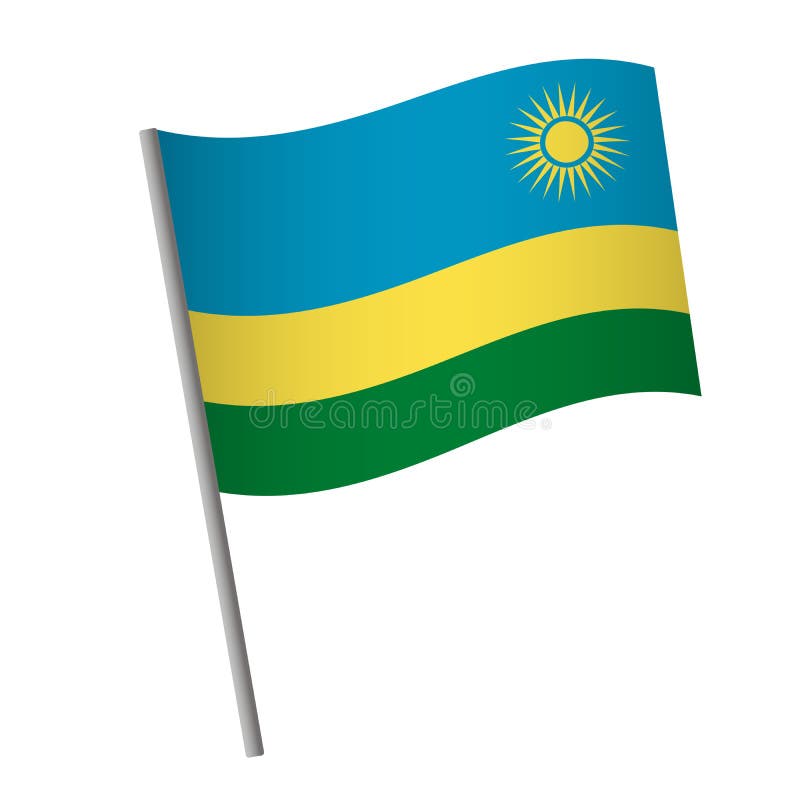 Rwanda flag icon stock illustration. Illustration of country - 136854023