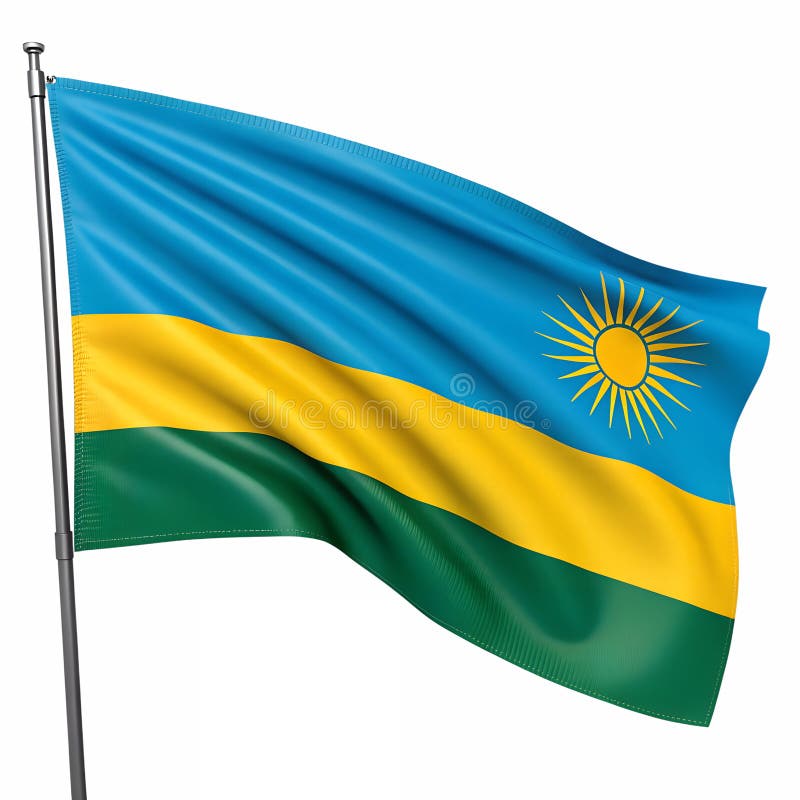 Rwanda flag stock illustration. Illustration of flag - 391141958