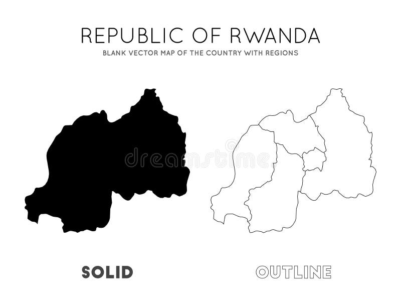 Rwanda map. stock vector. Illustration of government - 158168140