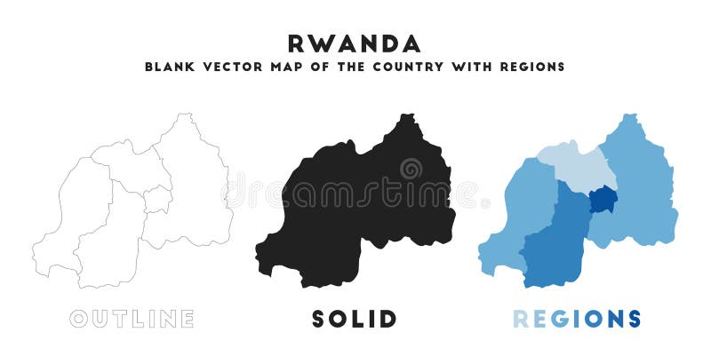 Rwanda map. stock vector. Illustration of republic, abstract - 268226747
