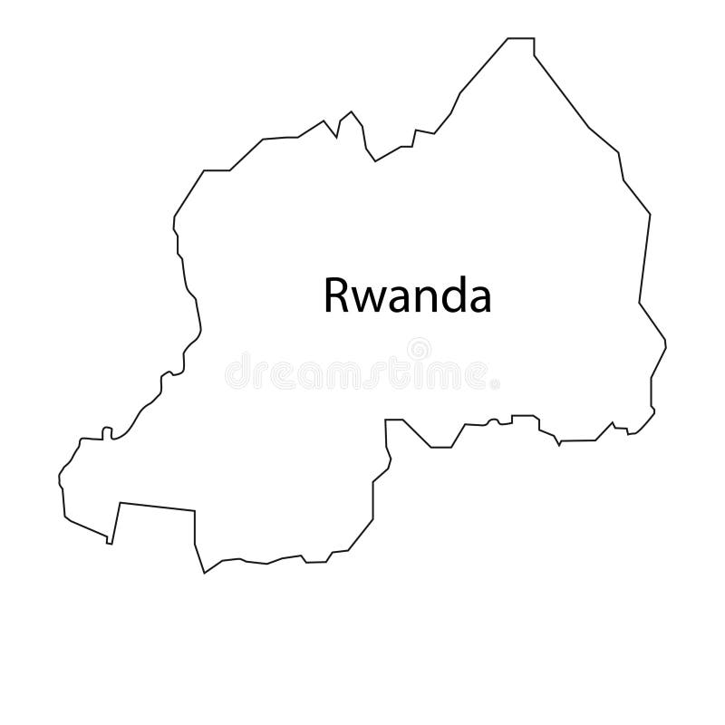 Rwanda map icon vector stock illustration. Illustration of hand - 310370330