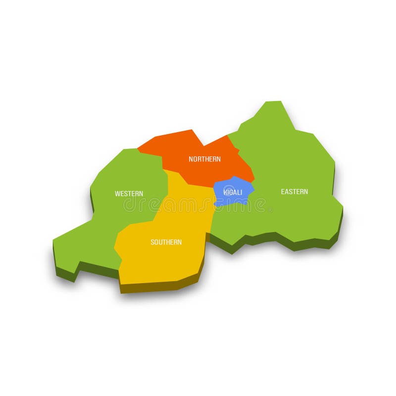 Rwanda Political Map of Administrative Divisions Stock Vector ... Rwanda Political Map of Administrative Divisions Stock Vector ...