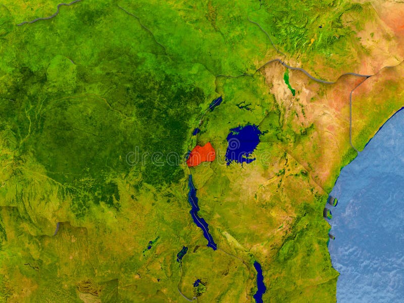 Map of Rwanda stock illustration. Illustration of travel - 119396263