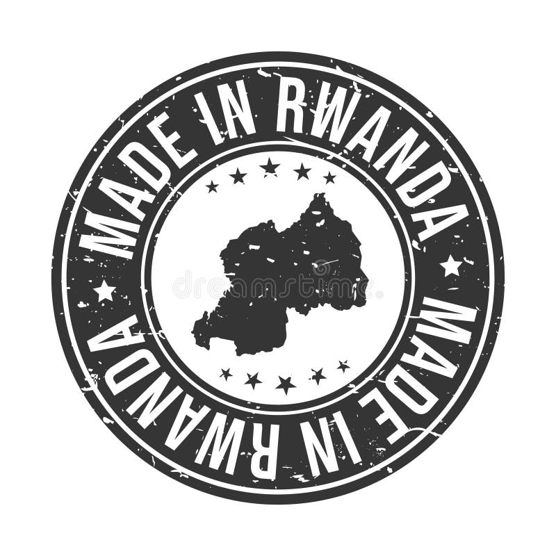 Rwanda Symbol Stamp. Silhouette Icon Map. Design Grunge Vector. Product ...