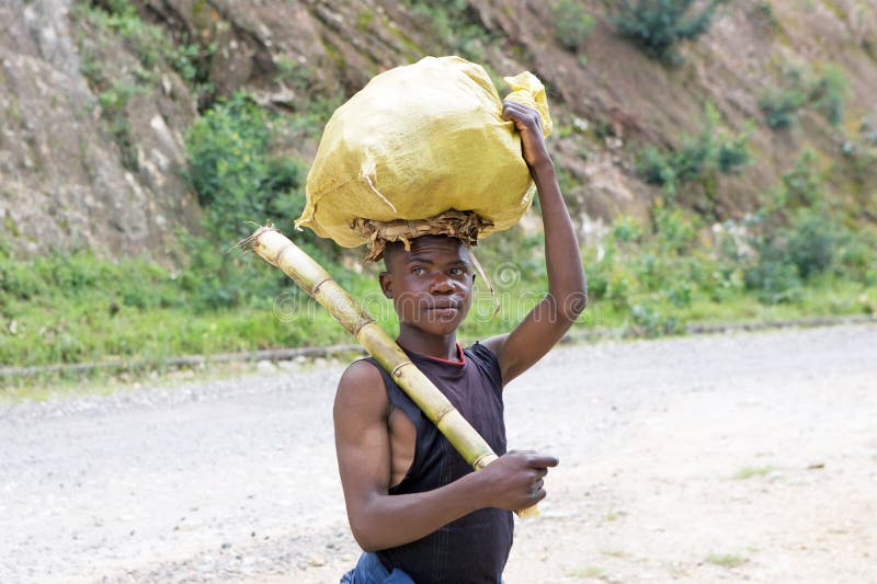 Rwandan man editorial stock photo. Image of rural, belongings - 19287748