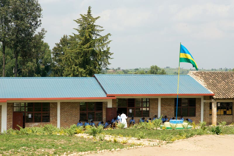 Rwandan school editorial stock image. Image of tourism - 20274259