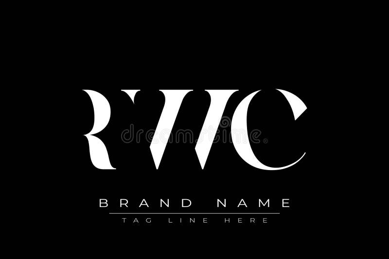RWC Abstract Letter Logo Design Stock Illustration - Illustration of ...