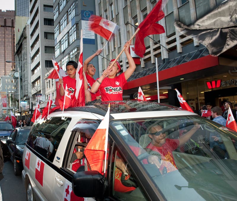 RWC Tongan Fans Go Wild editorial photo. Image of world - 21095371