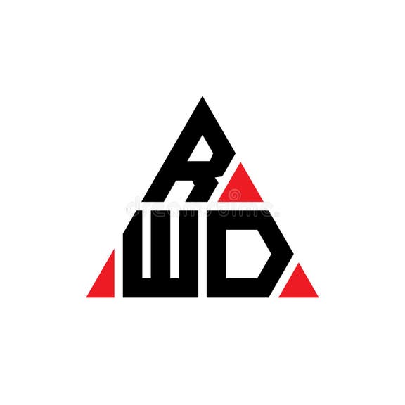 RWD Triangle Letter Logo Design with Triangle Shape. RWD Triangle Logo ...