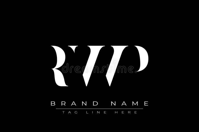 RWP Abstract Letter Logo Design Stock Illustration - Illustration of ...