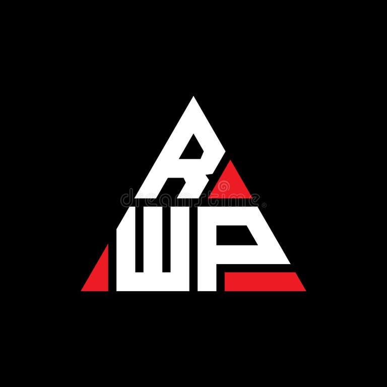 RWP Triangle Letter Logo Design with Triangle Shape. RWP Triangle Logo ...