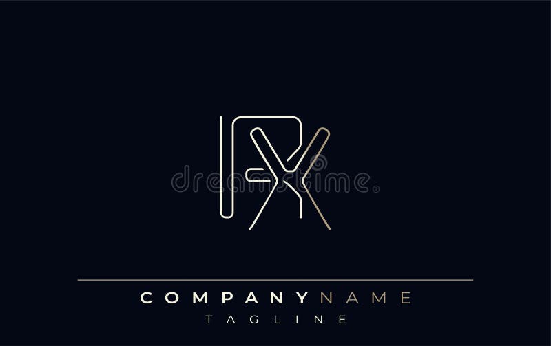 RX Abstract Line Style Logo Stock Vector - Illustration of vector ...