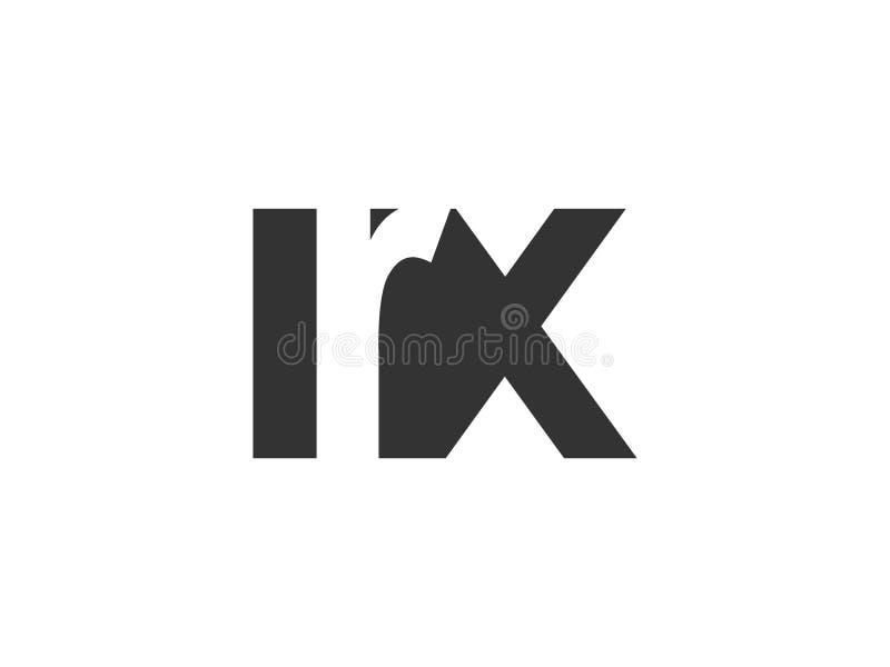 RX Creative Geometric Initial Based Modern and Minimal Logo. Letter R X ...
