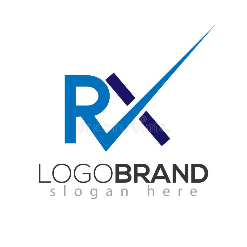 RX Initial Letter Logo Element. RX Medical Logo Template Stock ...