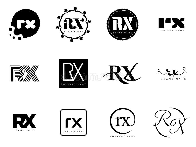 RX Logo Company Template. Letter R and X Logotype Stock Vector ...