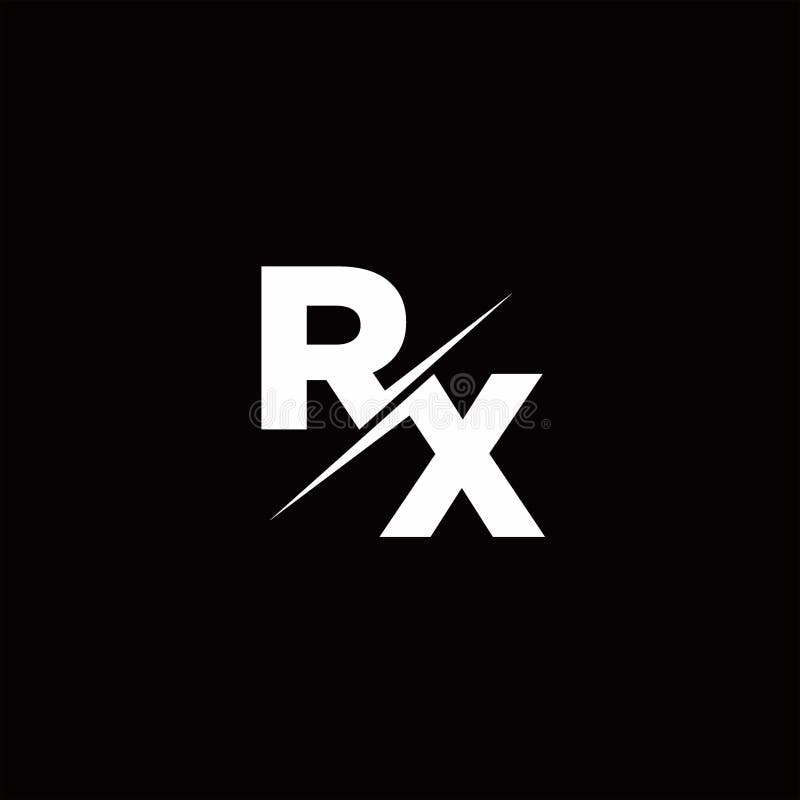 RX Logo Letter Monogram Slash with Modern Logo Designs Template Stock ...