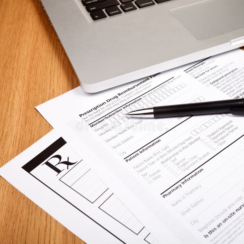 Rx patient form stock photo. Image of computer, physician - 31049308