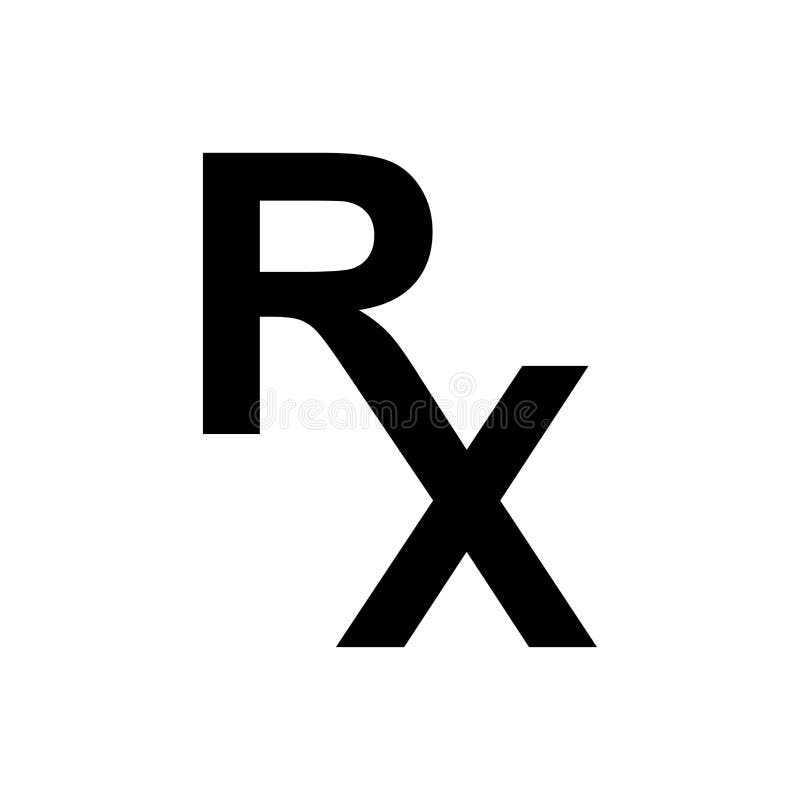 RX Signage Icon Flat Vector Template Design Trendy Stock Vector ...