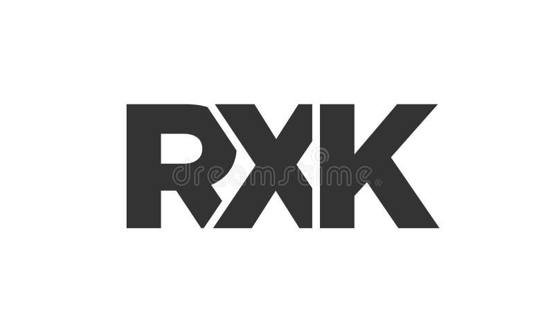 RXK Logo Design Template with Strong and Modern Bold Text. Initial ...