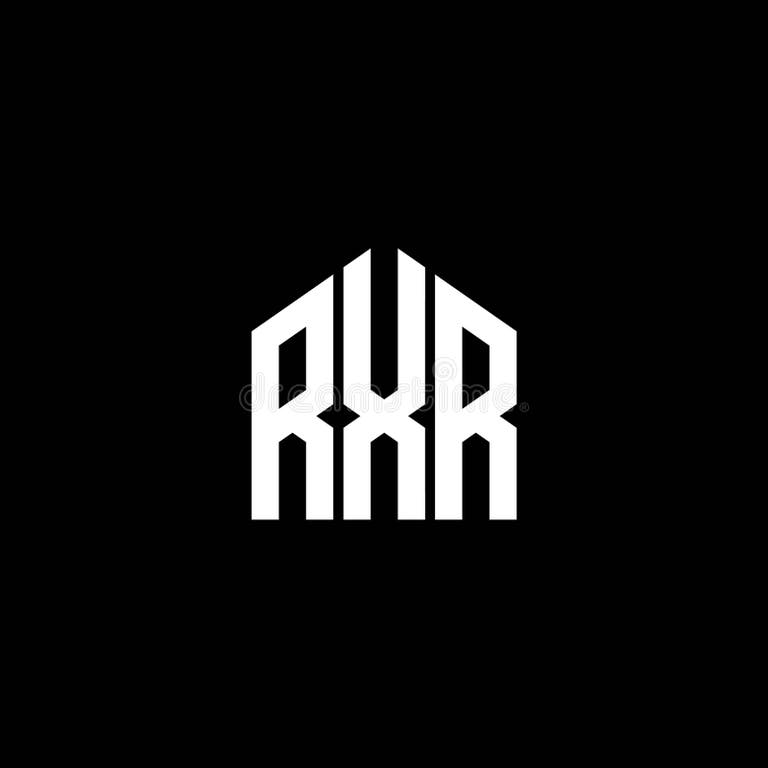 RXR Letter Logo Design on BLACK Background. RXR Creative Initials ...