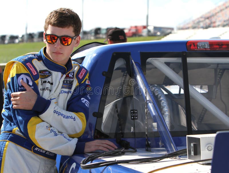 Ryan Blaney at track editorial stock photo. Image of head - 26466538