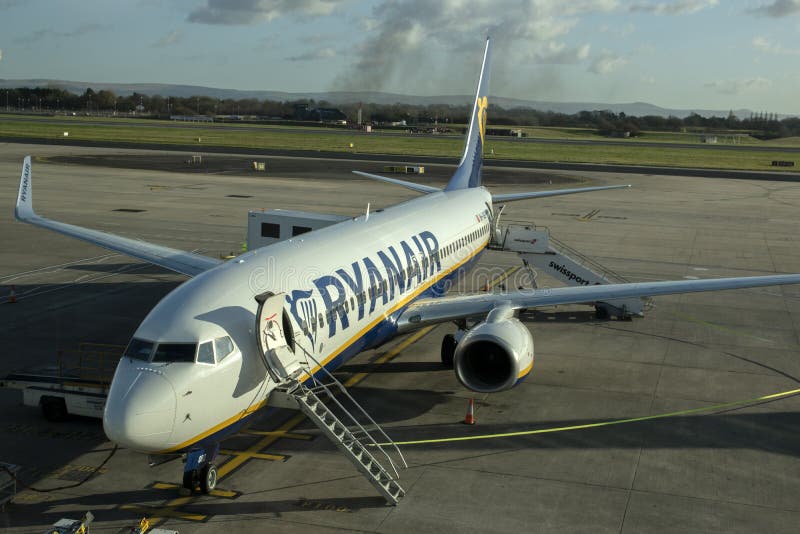 Ryanair Planes at Manchester Airport England 9-12-2020 Editorial Stock ...