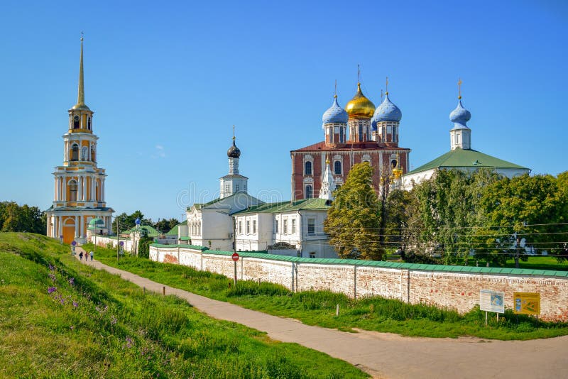 Scenic View of Ryazan Kremlin Stock Image - Image of scenic, stone ...