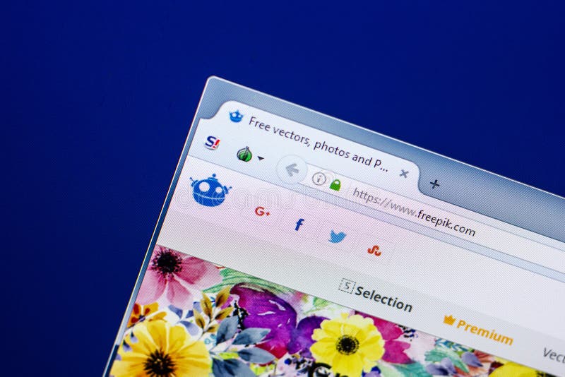 Homepage of Freepik Website on the Display of PC, Url - Freepik.com ...