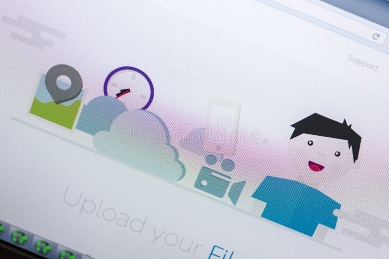 Ryazan, Russia - April 29, 2018: Homepage of Oload Website on the ...