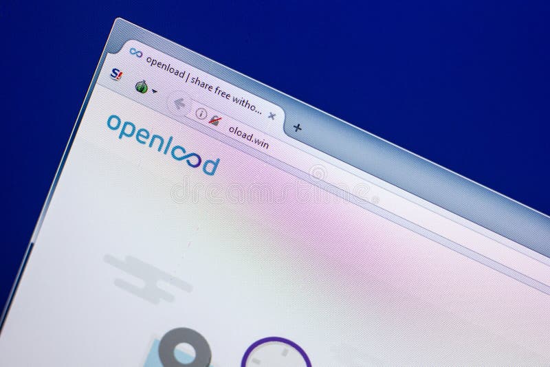 Ryazan, Russia - April 29, 2018: Homepage of Oload Website on the ...