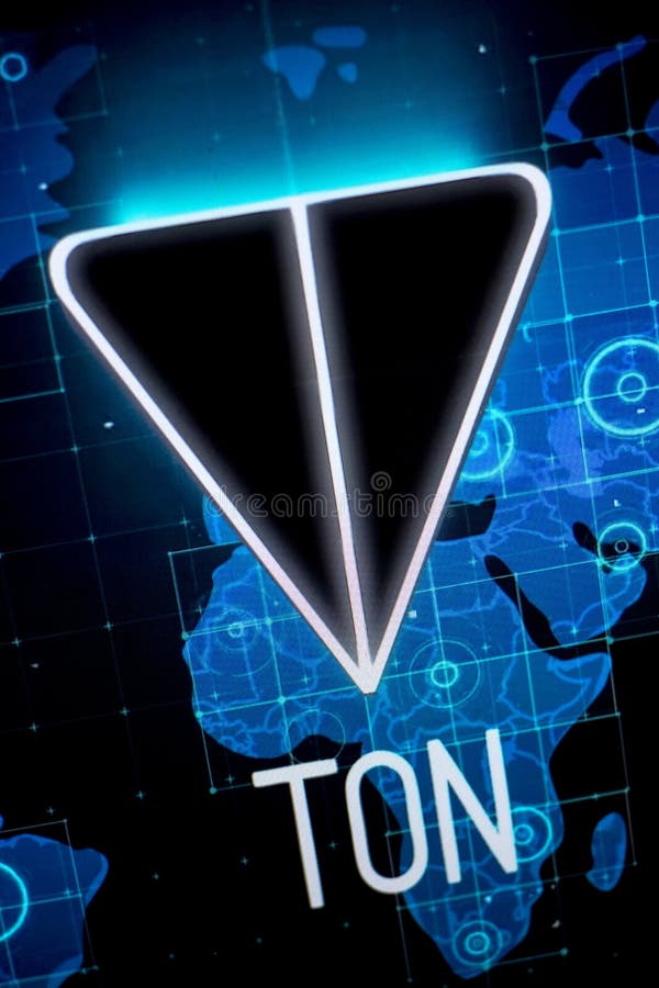 Ton Logo. Telegram Cryptocurrency Golden Icon 3d Illustration Stock ...