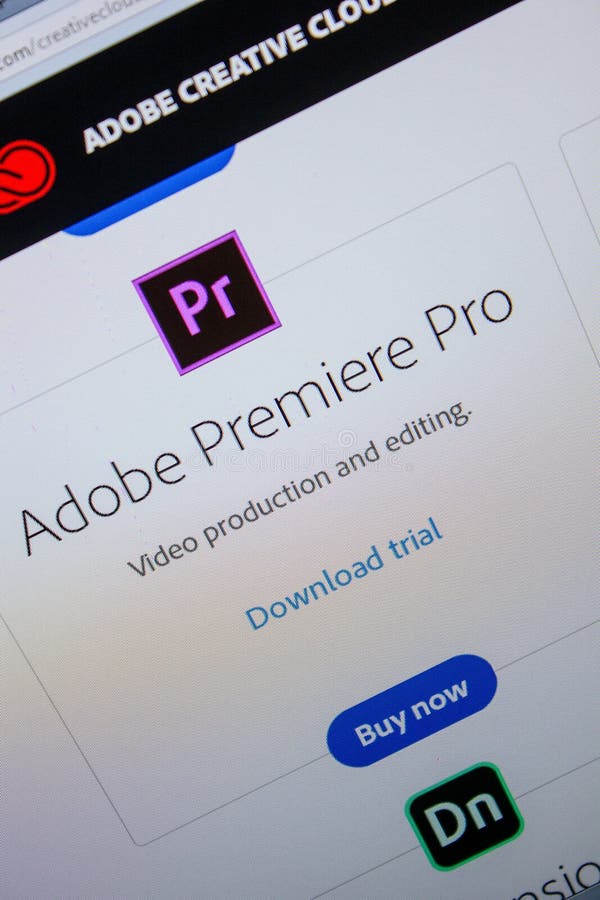 Ryazan, Russia - July 11, 2018: Adobe Premiere Pro, Software Logo on ...