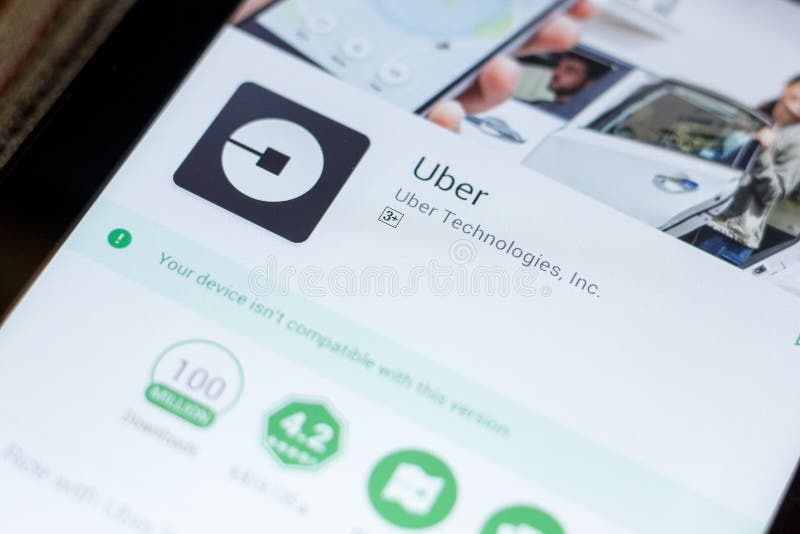 Uber Mobile App on Smartphone Editorial Photography - Image of cell ...