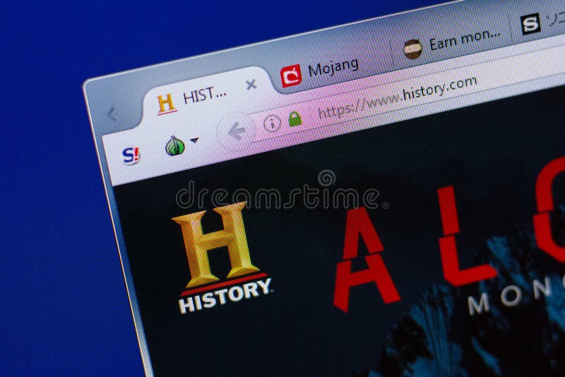 Ryazan, Russia - June 17, 2018: Homepage of History Website on the ...