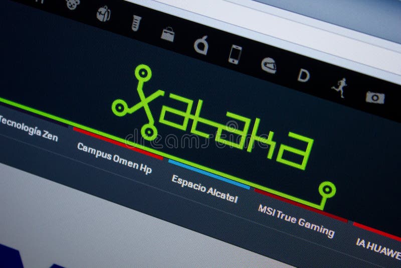 Ryazan, Russia - June 26, 2018: Homepage of Xataka Website on the ...