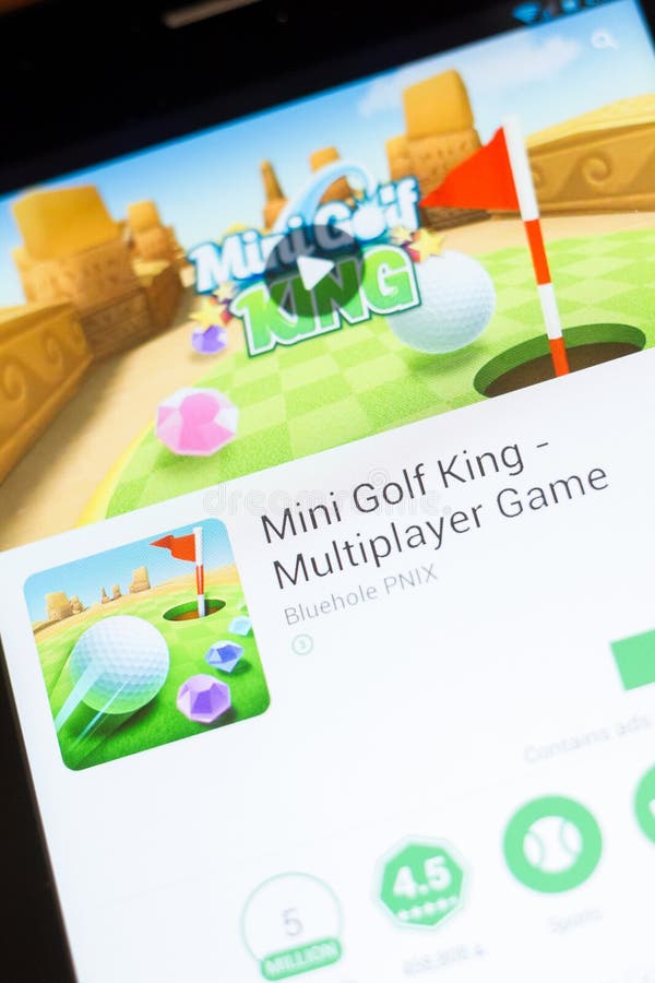Ryazan, Russia - June 24, 2018: Mini Golf King Game Mobile App on the ...