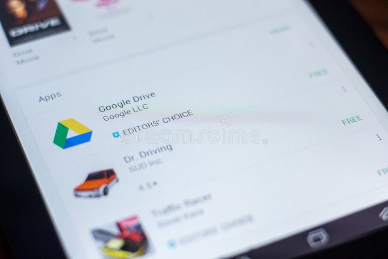 Ryazan, Russia - March 21, 2018 - Google Drive Icon in the List of ...