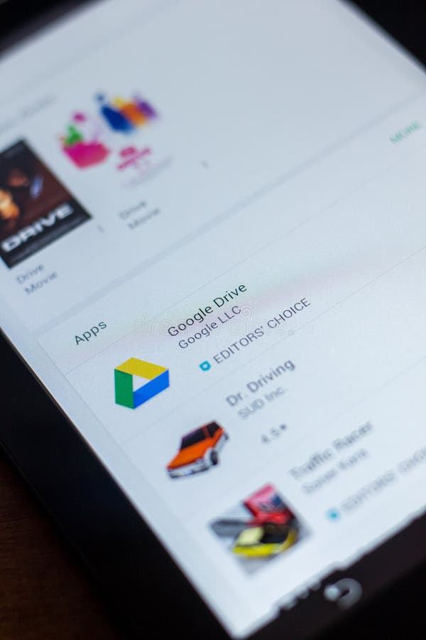 Ryazan, Russia - March 21, 2018 - Google Drive Icon in the List of ...