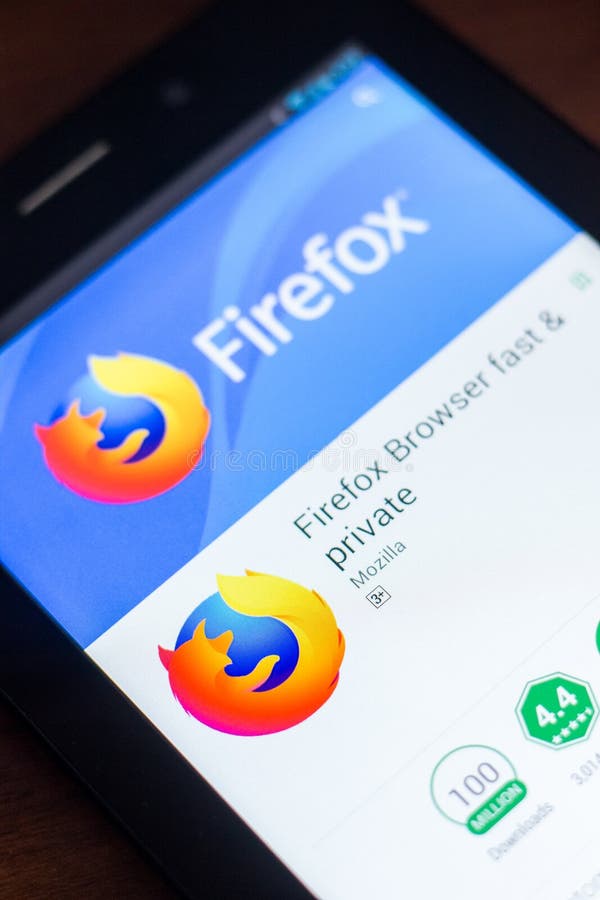 Ryazan, Russia - March 21, 2018 - Mozilla Firefox Browser Mobile App on ...