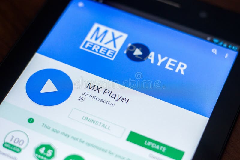 Ryazan, Russia - March 21, 2018 - MX Player Mobile App on the Display ...