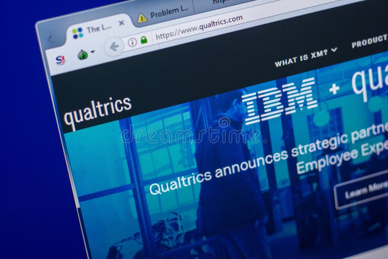 Ryazan, Russia - May 20, 2018: Homepage of Qualtrics Website on the ...