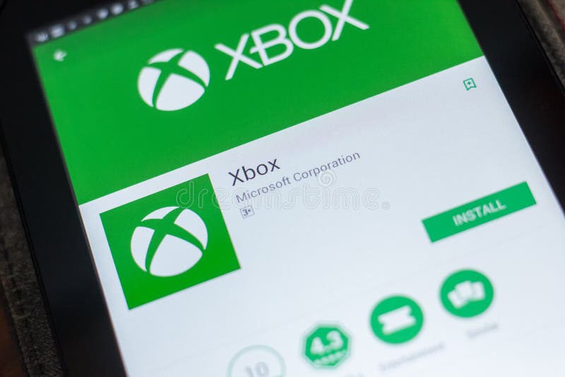 Ryazan, Russia - May 16, 2018: Xbox Mobile App on the Display of Tablet ...