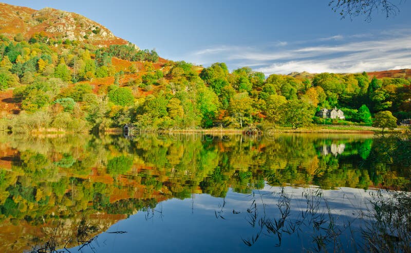 Rydal Water stock photo. Image of england, park, fells - 40299936